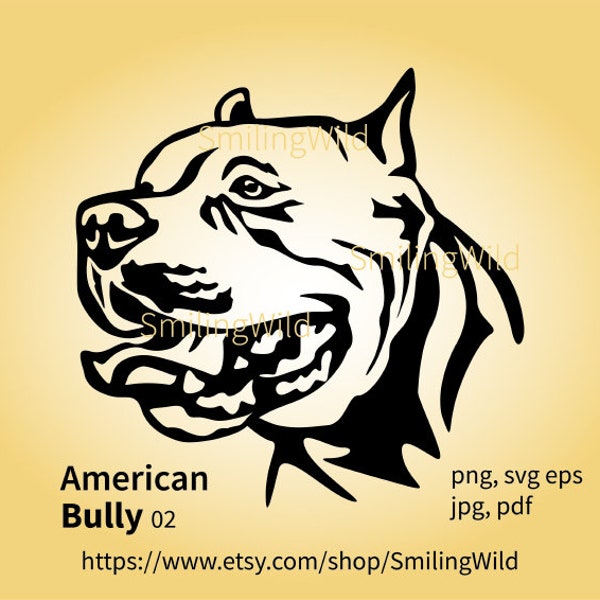 American Bully Svg - Etsy