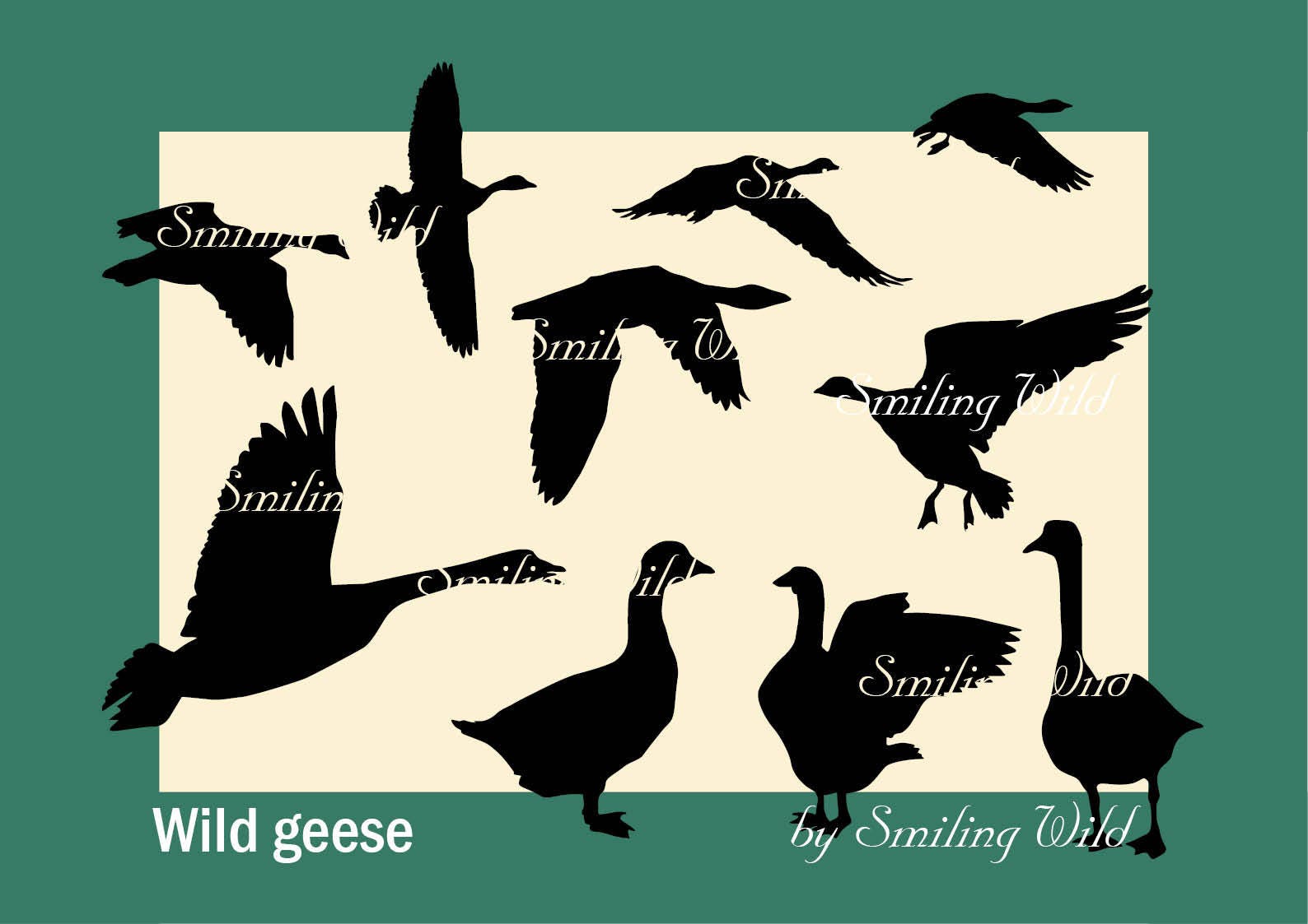 Flock Of Geese Clipart