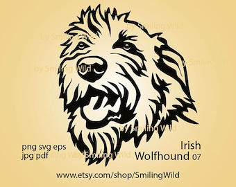 Irish Wolfhound Head - Etsy