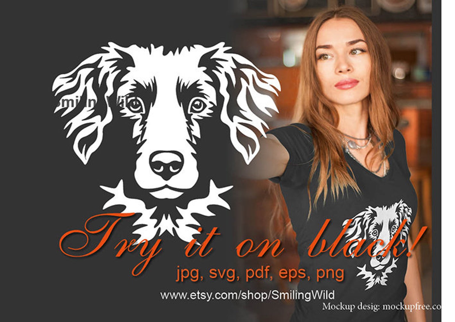 Stabyhoun Dog Portrait Svg /bmc03/ Clipart White Print on - Etsy