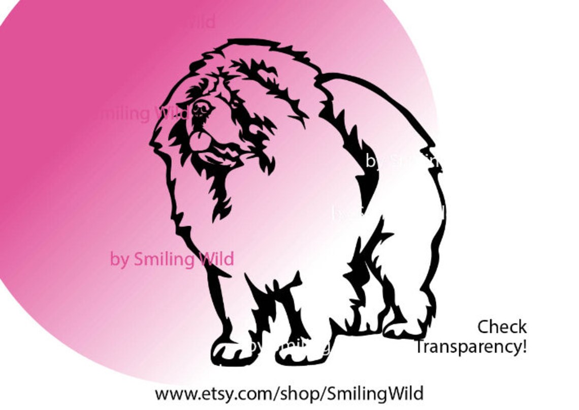 Chow Chow Dog Svg Portrait Png Clip Art Chow Chow Vector - Etsy