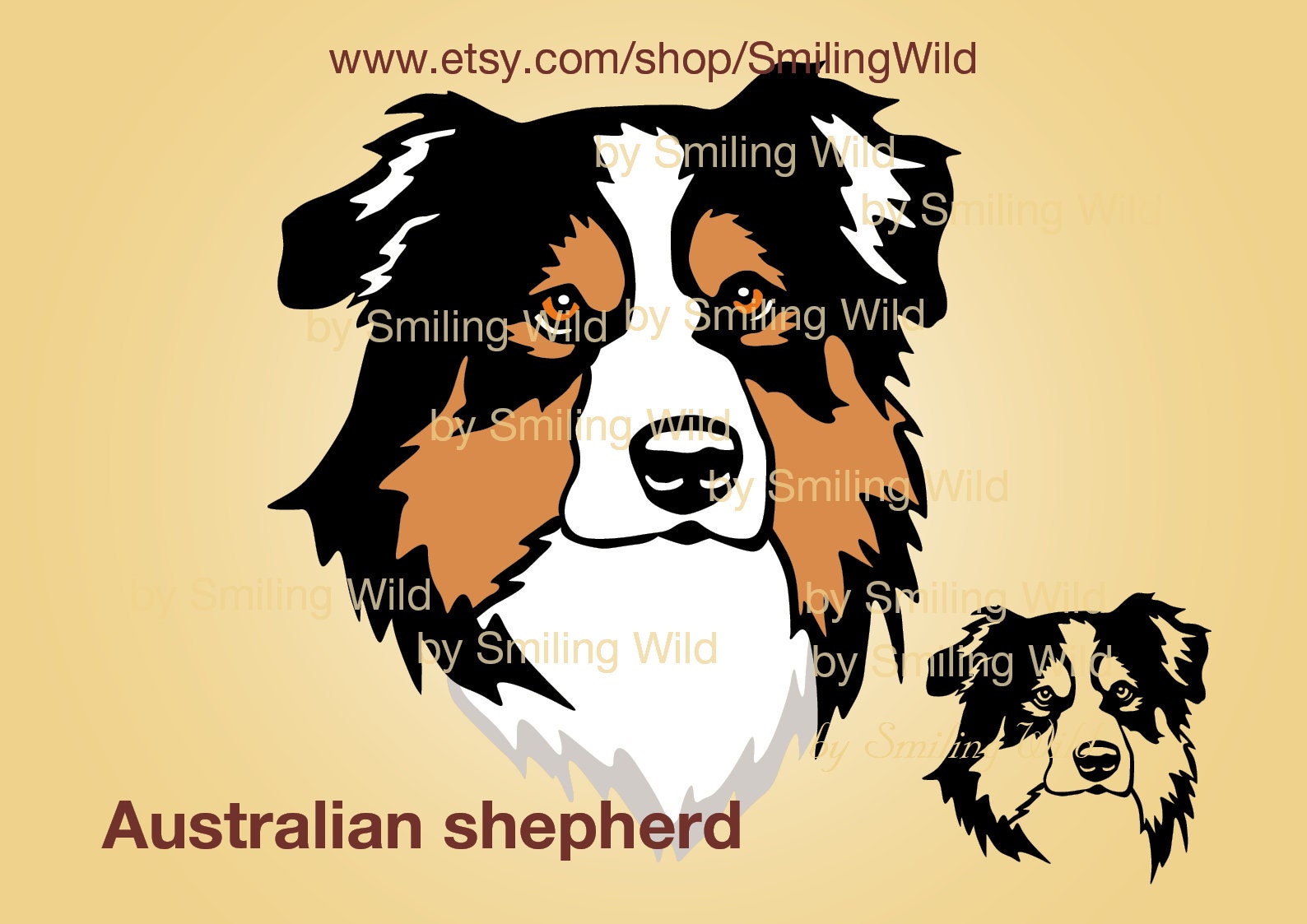 Aussie Svg Australian Shepherd Cut File Cuttable for Cricut | Etsy UK