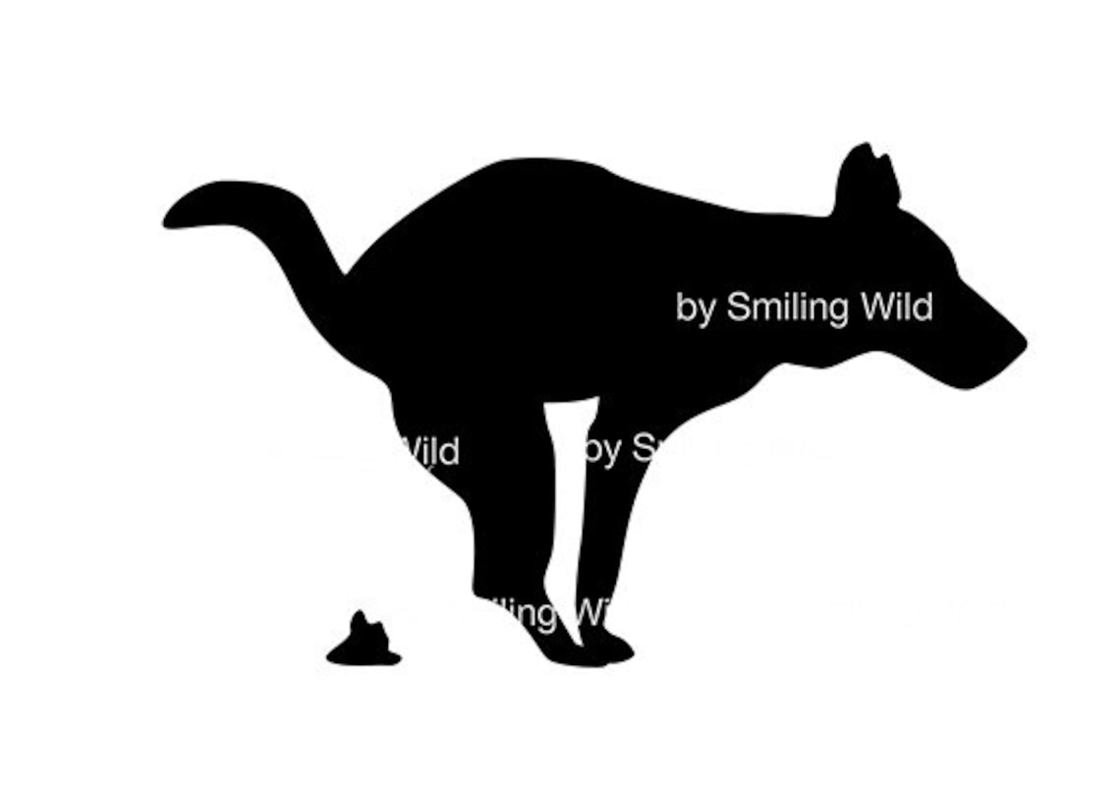 Dog Squatting Svg - Pooping Clipart Dog Poop Vector Graphic File Design ...
