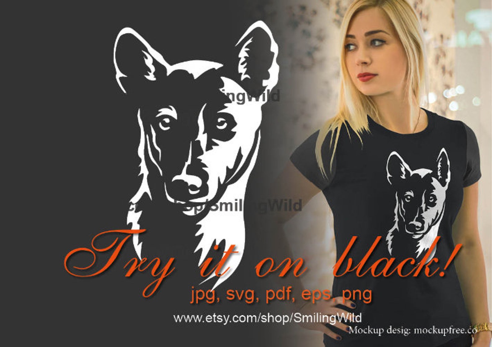 Dingo Svg Clip Art Cuttable Vector Graphic Portrait - Etsy