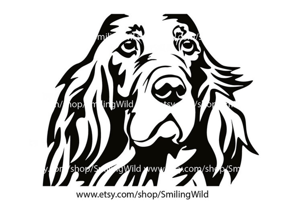 Dog Logo Svg Irish Setter Svg Art Dog Head Design Cut File - Etsy