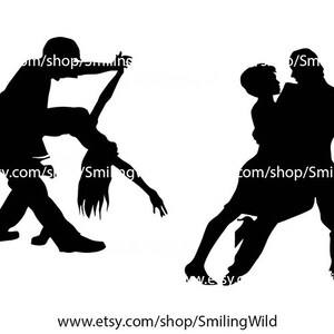 Salsa Dance Svg Latin Dance Silhouette Cut Out File Clipart Dancing ...