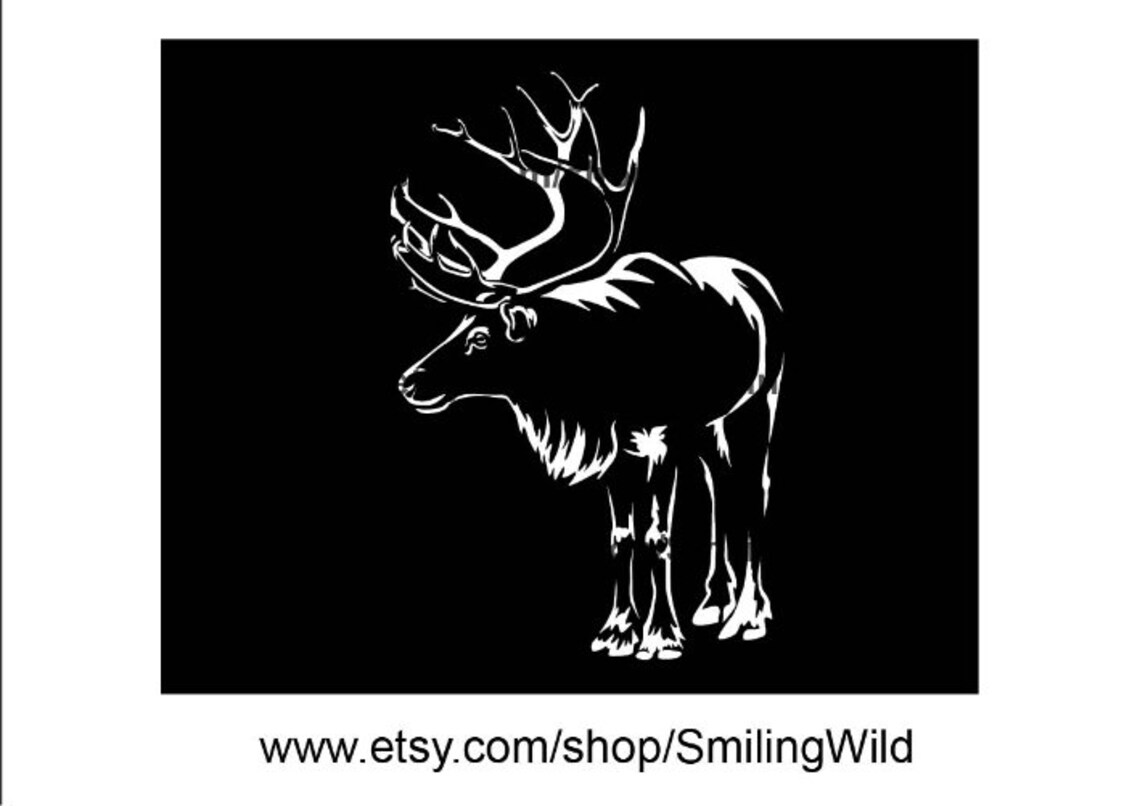 Reindeer Svg Clip Art Caribou Png Cut File Vector Graphic - Etsy