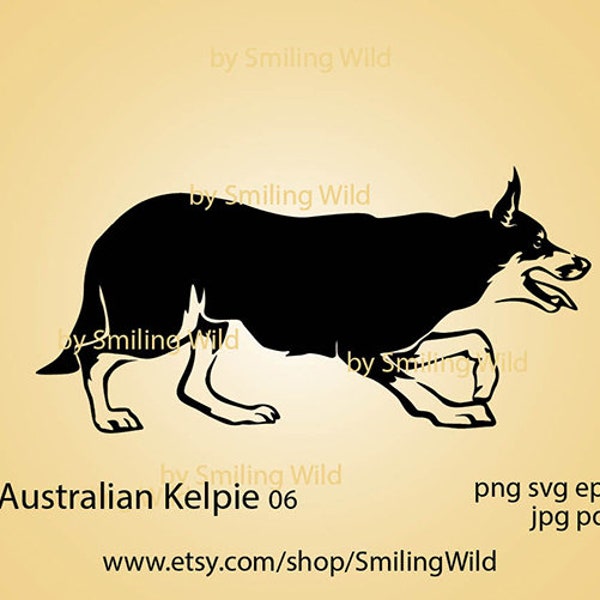Australian Kelpie - Etsy Australia