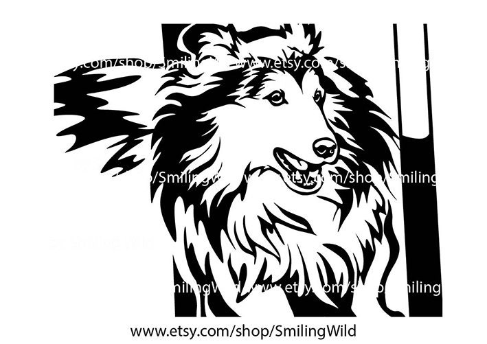 Sheltie Dog Svg Agility Poles Clipart Vector Cut File Sheltie | Etsy