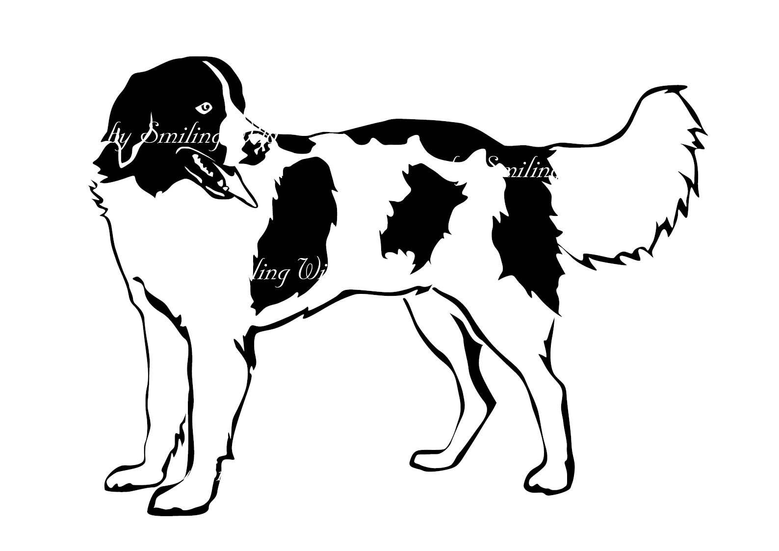 Landseer ECT Svg Vector Graphic Art Landseer Clipart Landseer | Etsy