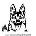 German Shepherd Running Svg Dog Clipart Cut File Cuttable Vector ...