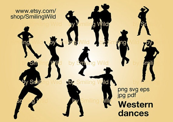 Western dances svg line dances svg cowboy dance svg clipart | Etsy