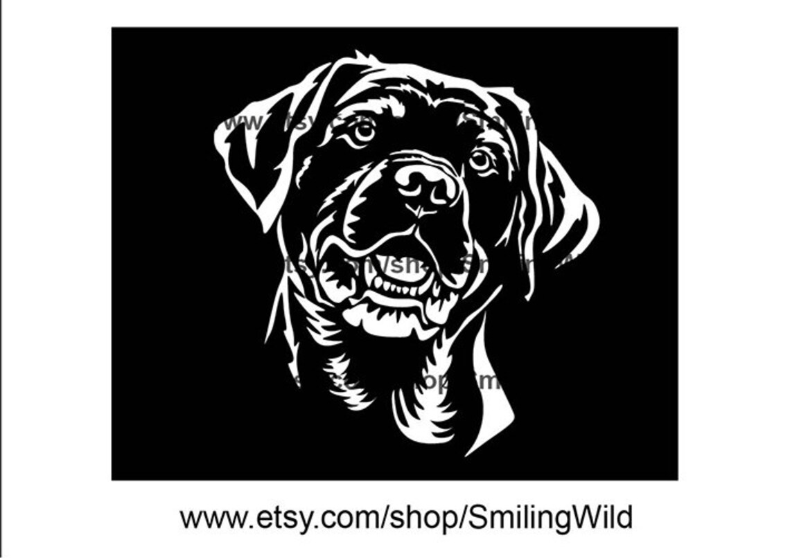 Smiling Dog Svg Labrador Retriever Face Clipart Cuttable | Etsy