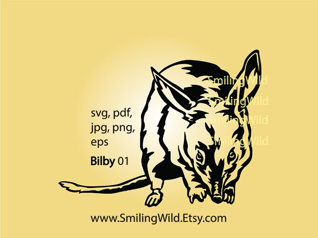Bilby Svg Cuttable Clip Art, Australia Animal Svg Vector Graphic, Bilby ...
