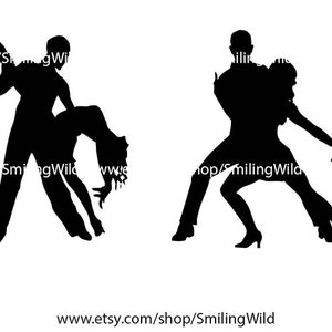 Salsa Dance Svg Latin Dance Silhouette Cut Out File Clipart Dancing ...