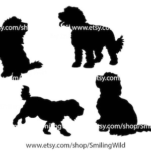 Cockapoo Svg Silhouette Dog Vector Graphic Art, Cockapoo Cut File ...