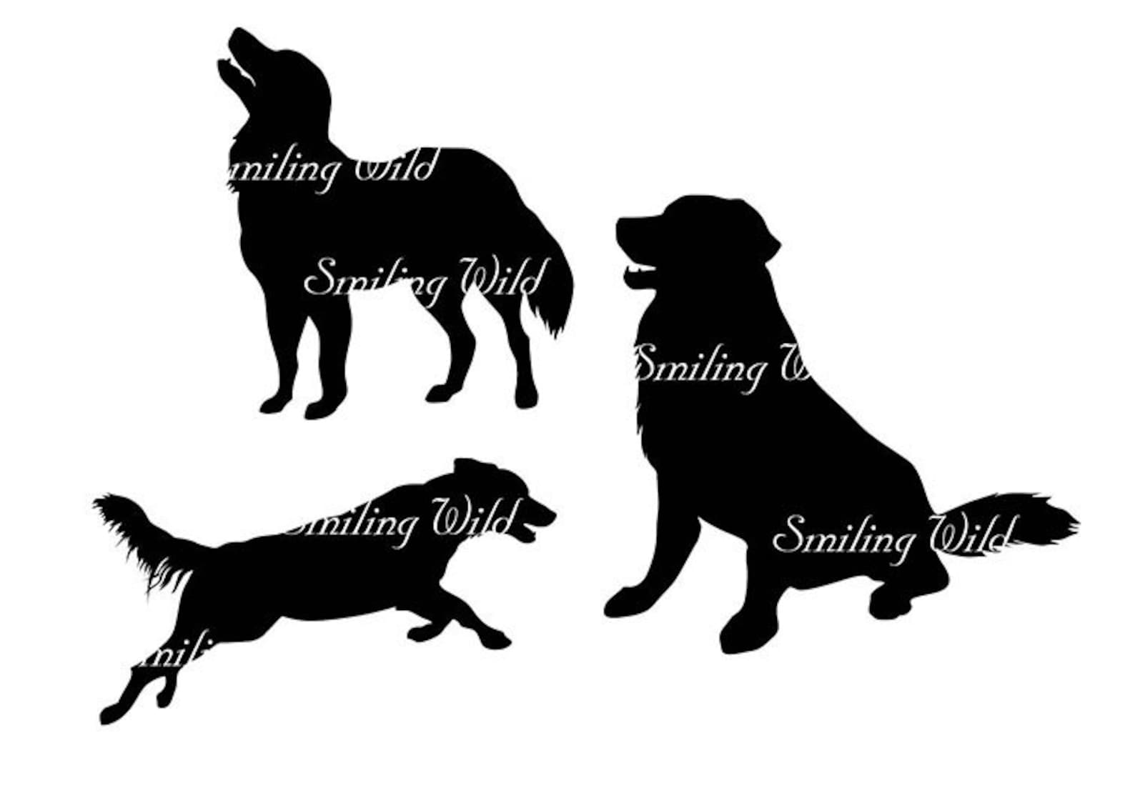 Toller Dog Silhouette Printable Svg Vector Graphic Nova Scotia Duck ...