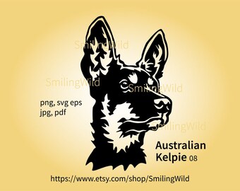 Kelpie Art File - Etsy