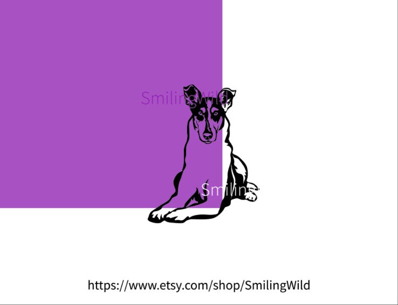 Smooth Collie Svg Dog Clip Art Vector Graphic Illustration - Etsy