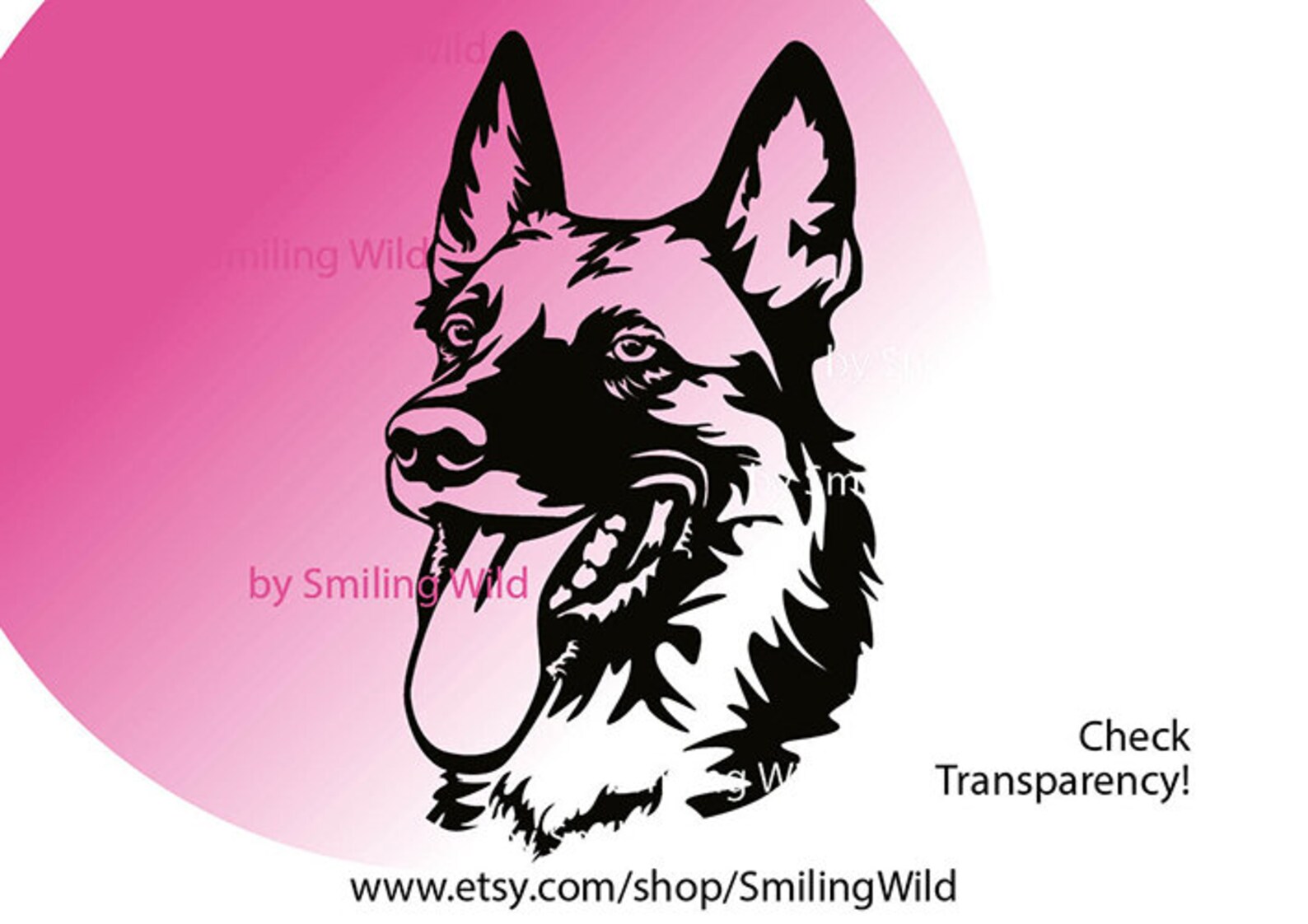 Malinois Svg Face Vector Graphic Art, K9 Dog Breed Cut File Cuttable ...