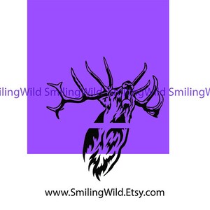 Roaring Red Deer Svg Stag Portrait Vector Graphic Art Artwork - Etsy