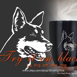 Kelpie Svg Dog Vector Art File Australian Kelpie Cut File Cuttable ...