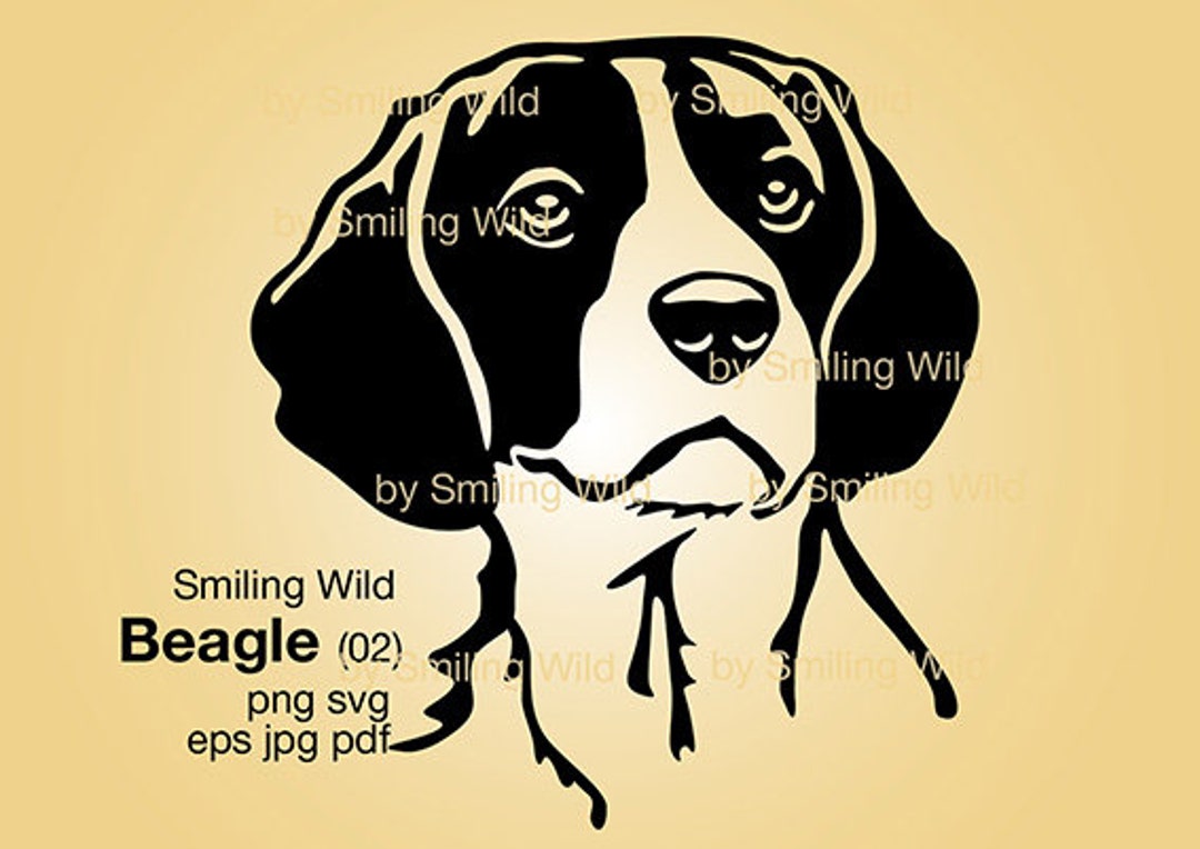 Beagle cut file dog svg clipart beagle vector graphic artwork - Etsy ...