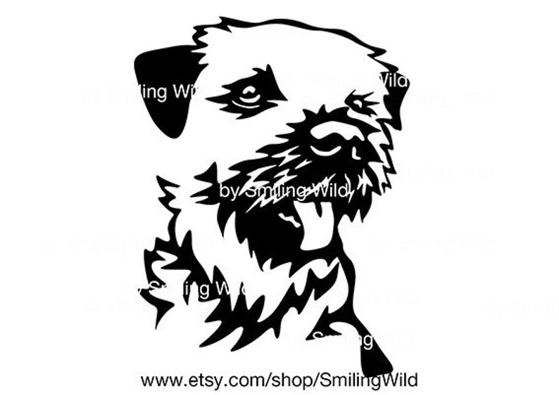 Border Terrier Svg Clipart Dog Vector Graphic Art Running Dog - Etsy UK
