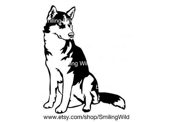 Husky 03 Svg Vector Graphic Art Dog Clipart Artwork Digital - Etsy