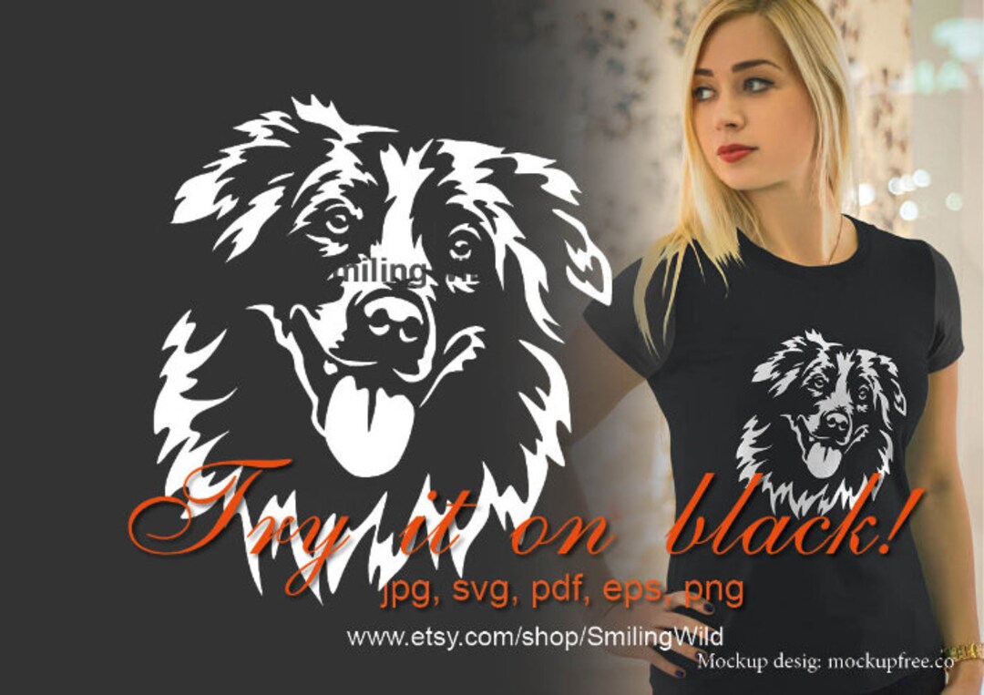 Australian Shepherd Svg Aussie Dog Clipart Vector Graphic Art ...