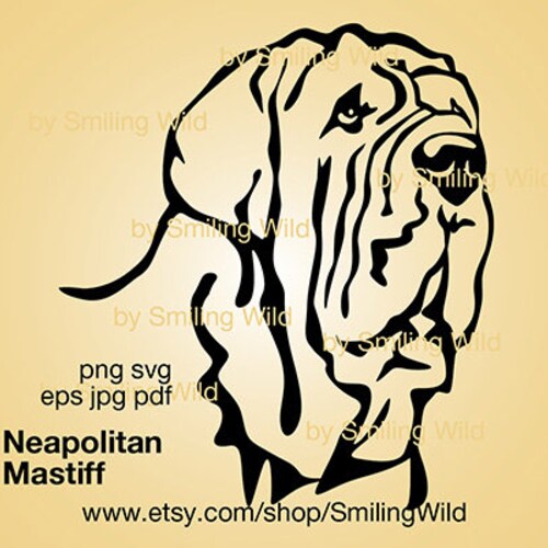 Dog Png English Mastiff Clipart Svg Vector Graphic Art Eps - Etsy
