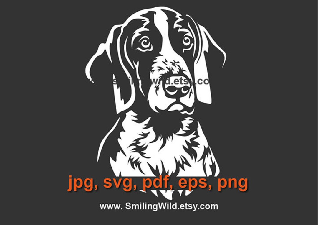 German Shorthaired Pointer Dog Svg Vector Graphic Cuttable Clip Art ...