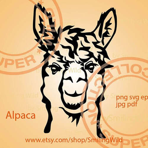 Alpaca Svg Vector Graphic Art Alpaca Png Cut File Cricut - Etsy