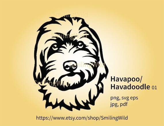Havapoo Svg Vector Graphic Design Havadoodle Cuttable Digital - Etsy