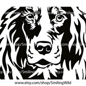 Gordon Setter /02/ Svg Portrait Vector Graphic Art Clipart Gordon ...