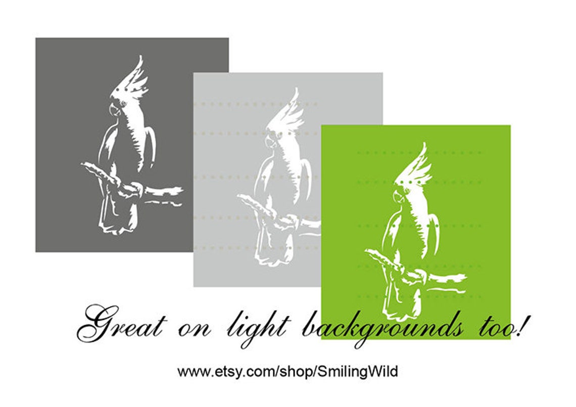 Cockatoo Svg Vector Graphic Cut File Cuttable Bird Artwork | Etsy