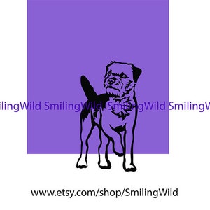 Border Terrier Dog Svg Vector Clip Art, Cut File, Border Terrier ...
