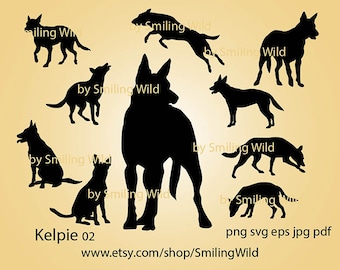 Australian Kelpie Svg - Etsy