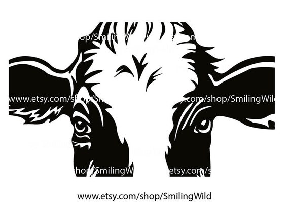 Holstein Head Silhouette