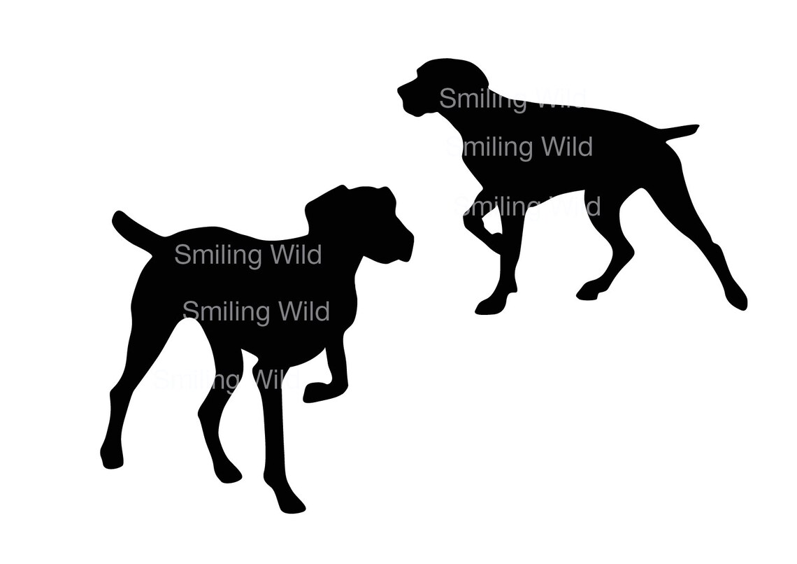 Pointing Dog Svg Clipart Pointer Silhouette Vector Graphic Art - Etsy