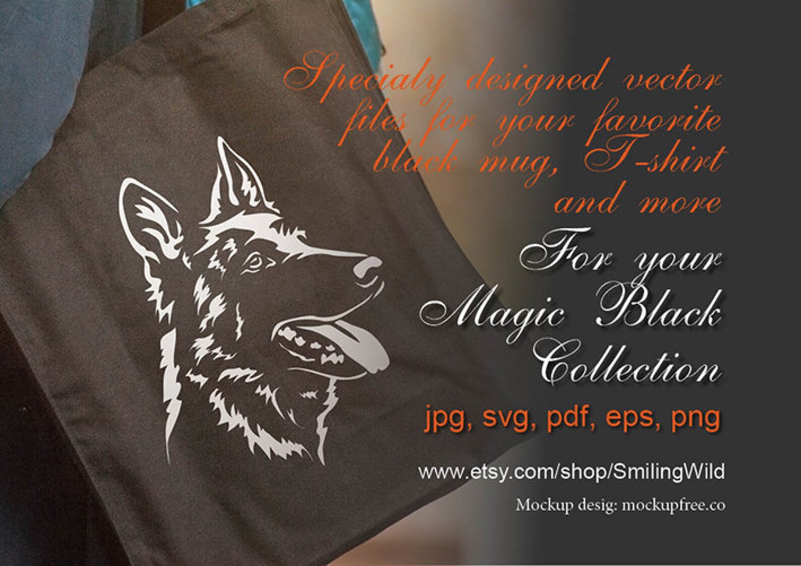 Dutch Shepherd Svg Dog Face White Vector File Portrait Dog | Etsy