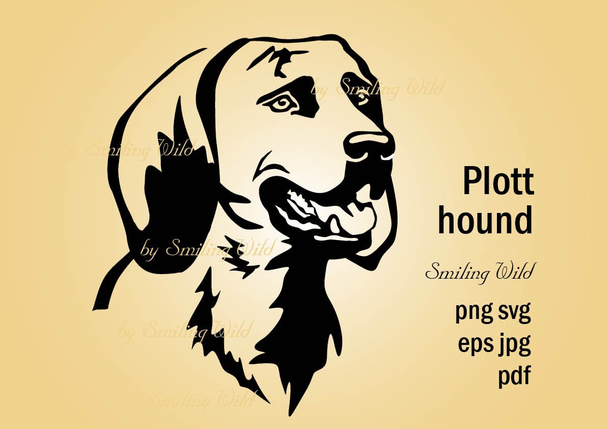 Plott Hound Svg Clipart Art Plott Hound Portrait Dog Clipart - Etsy UK