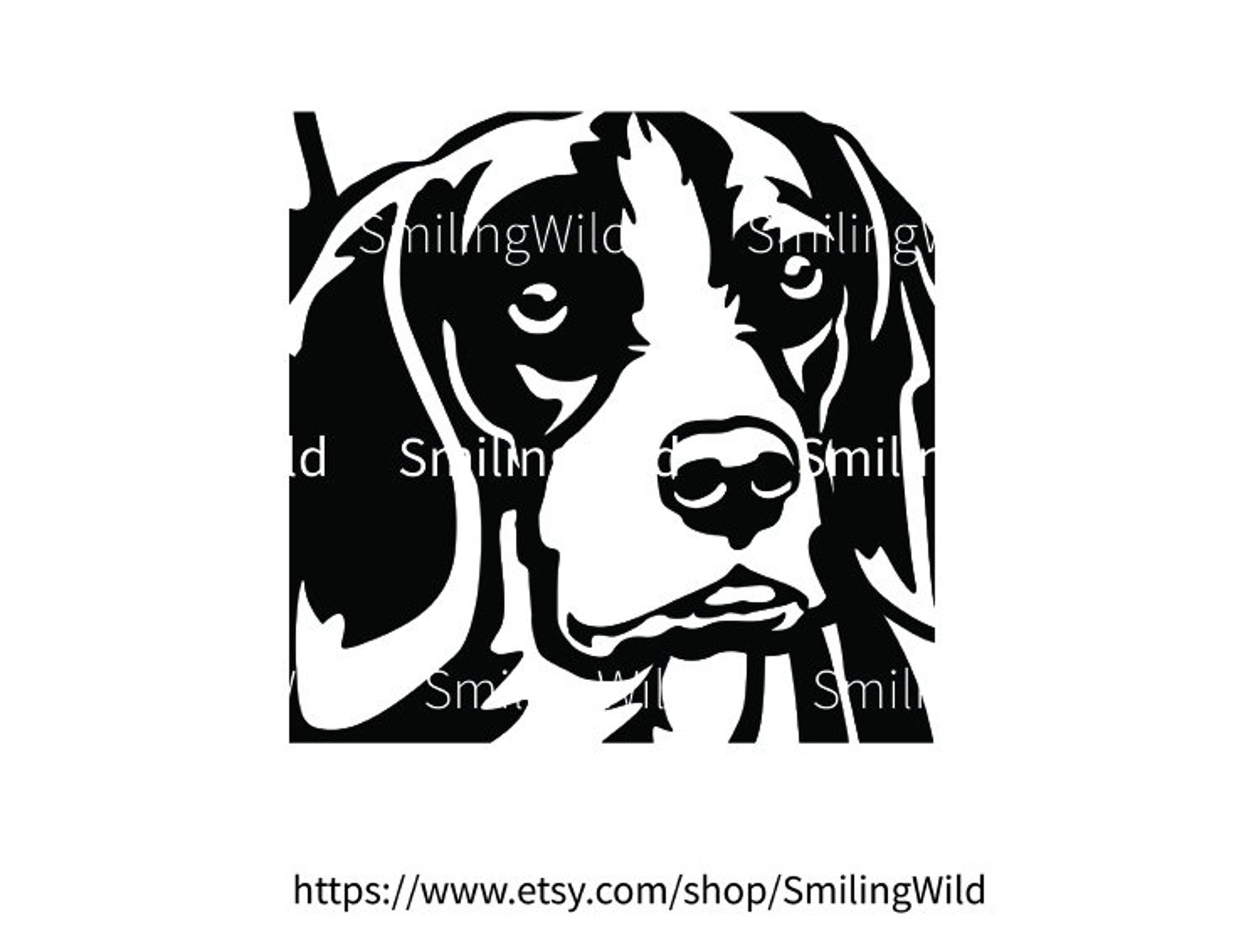 Walking Beagle Dog Svg Vector Graphic Clip Art Design - Etsy