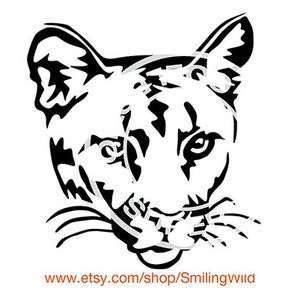 Big Cats Svg Clipart Vector Graphic Art Design Portrait Tiger - Etsy