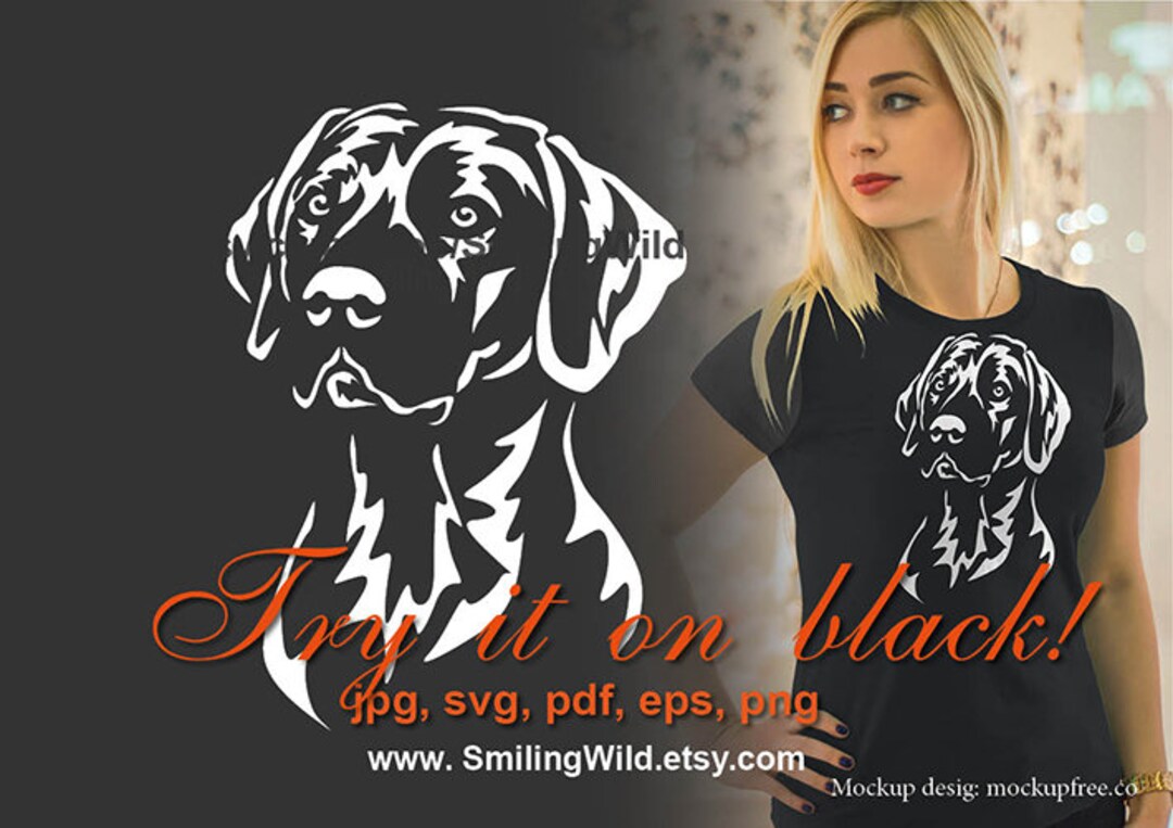 Rhodesian Ridgeback Svg Portrait Cut in White Ridgeback Head Clipart ...