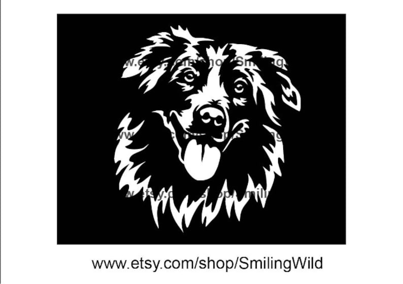 Australian Shepherd Svg Aussie Dog Clipart Vector Graphic Art - Etsy