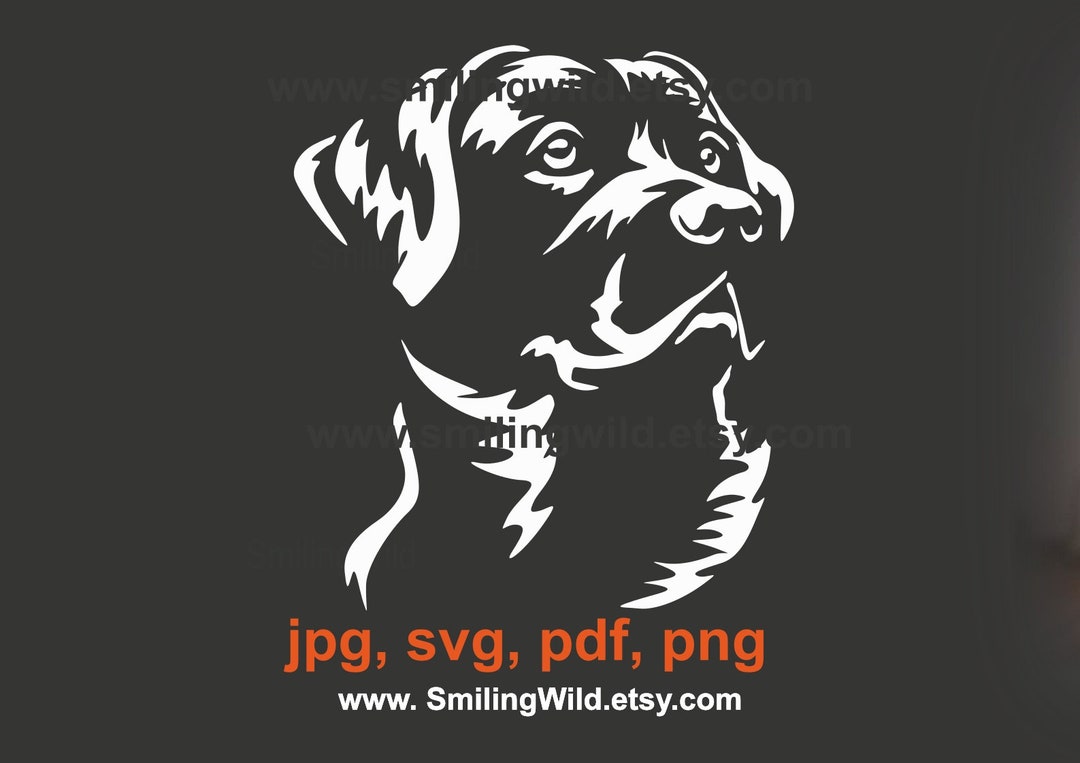 Black Labrador Retriever Clip Art White Vector File - Etsy