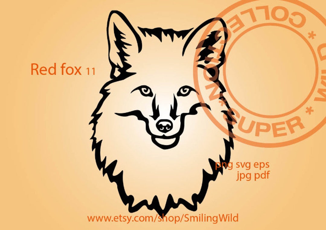 Fox Svg Cuttable Vector Graphic Clip Art Icon Forest Animal - Etsy