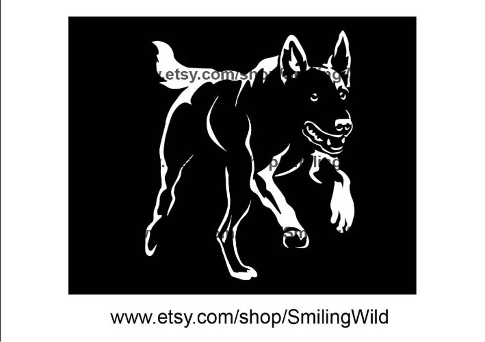 Malinois Svg Running Dog Vector Graphic Illustration Malinois - Etsy