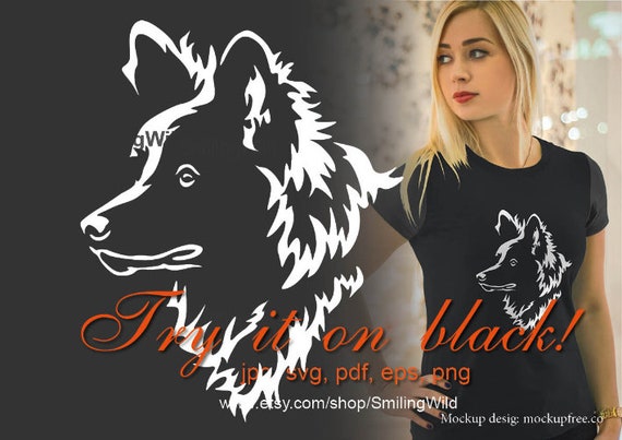 German Spitz Svg Vector Graphic Portrait German Spitz Clip | Etsy
